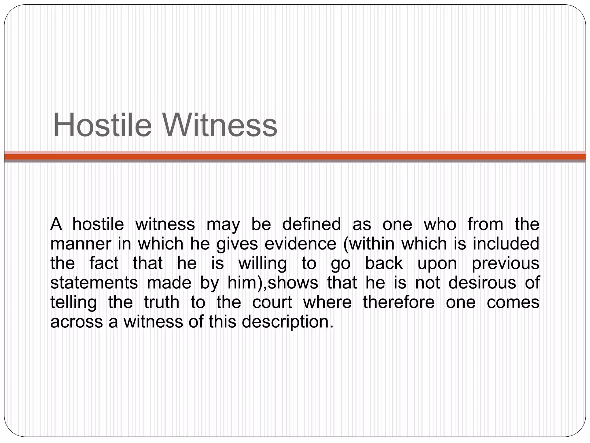 Types of witnesses | PPTX