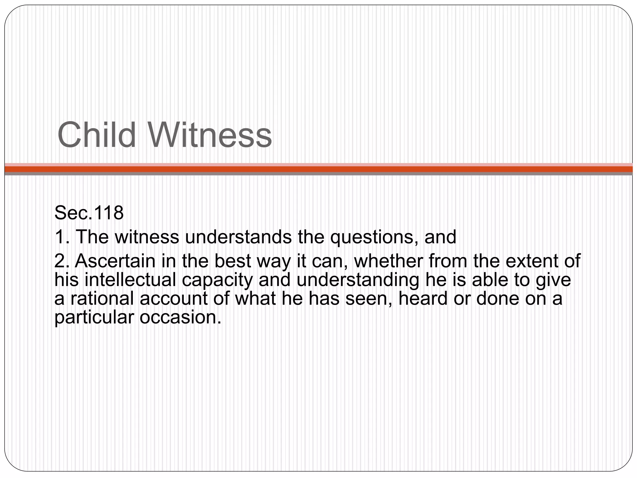 Types of witnesses | PPTX