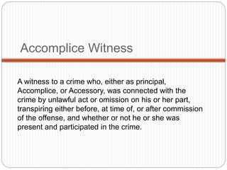 Types of witnesses | PPTX