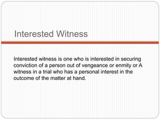Types of witnesses | PPTX