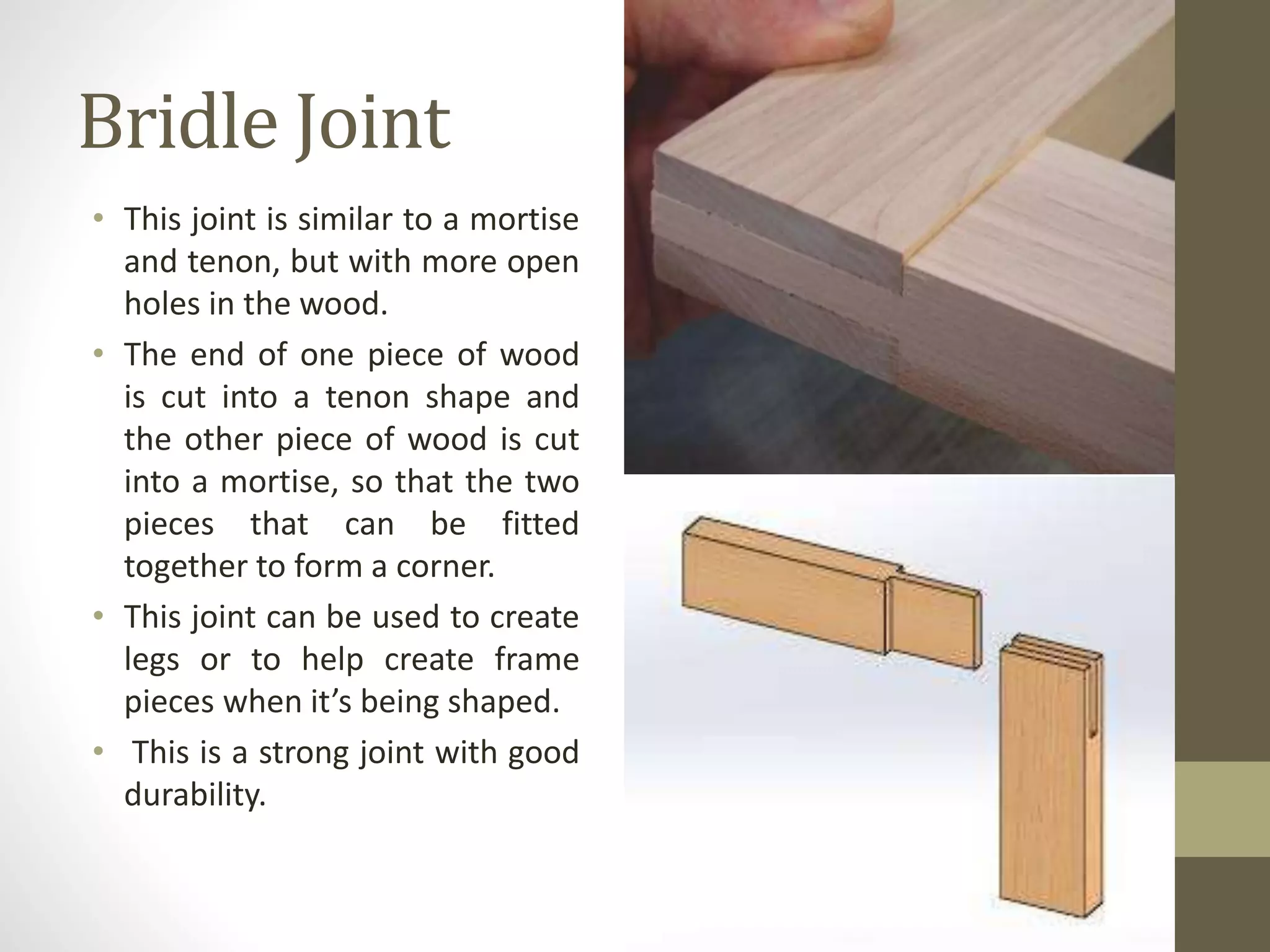 Types of wood joint | PPTX