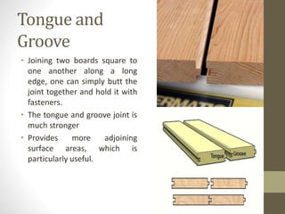 Types of wood joint | PPTX