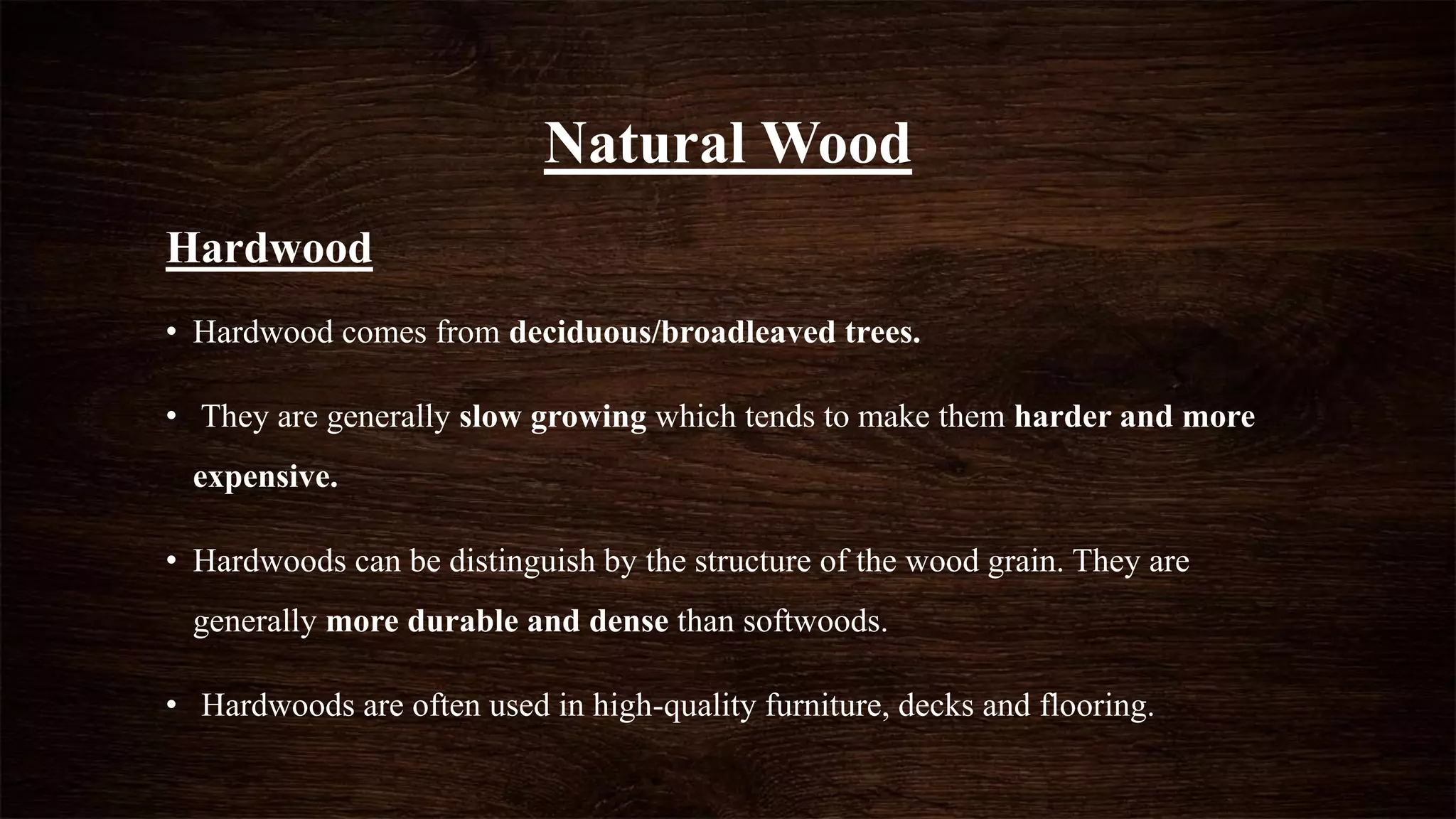 Types of woods | PPTX