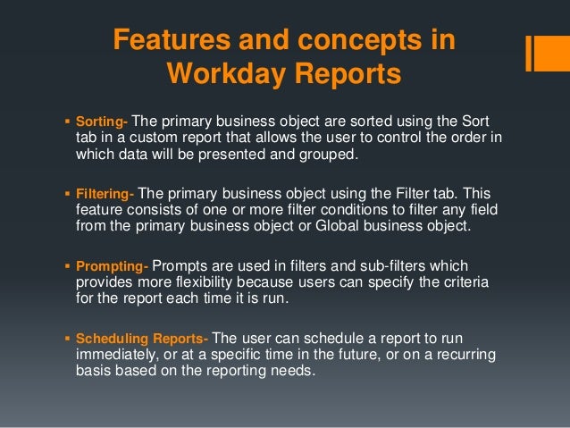 Types of Workday Reports and how to create them | PPTX