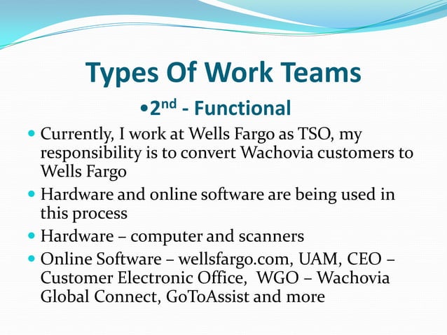 Types of work teams | PPTX