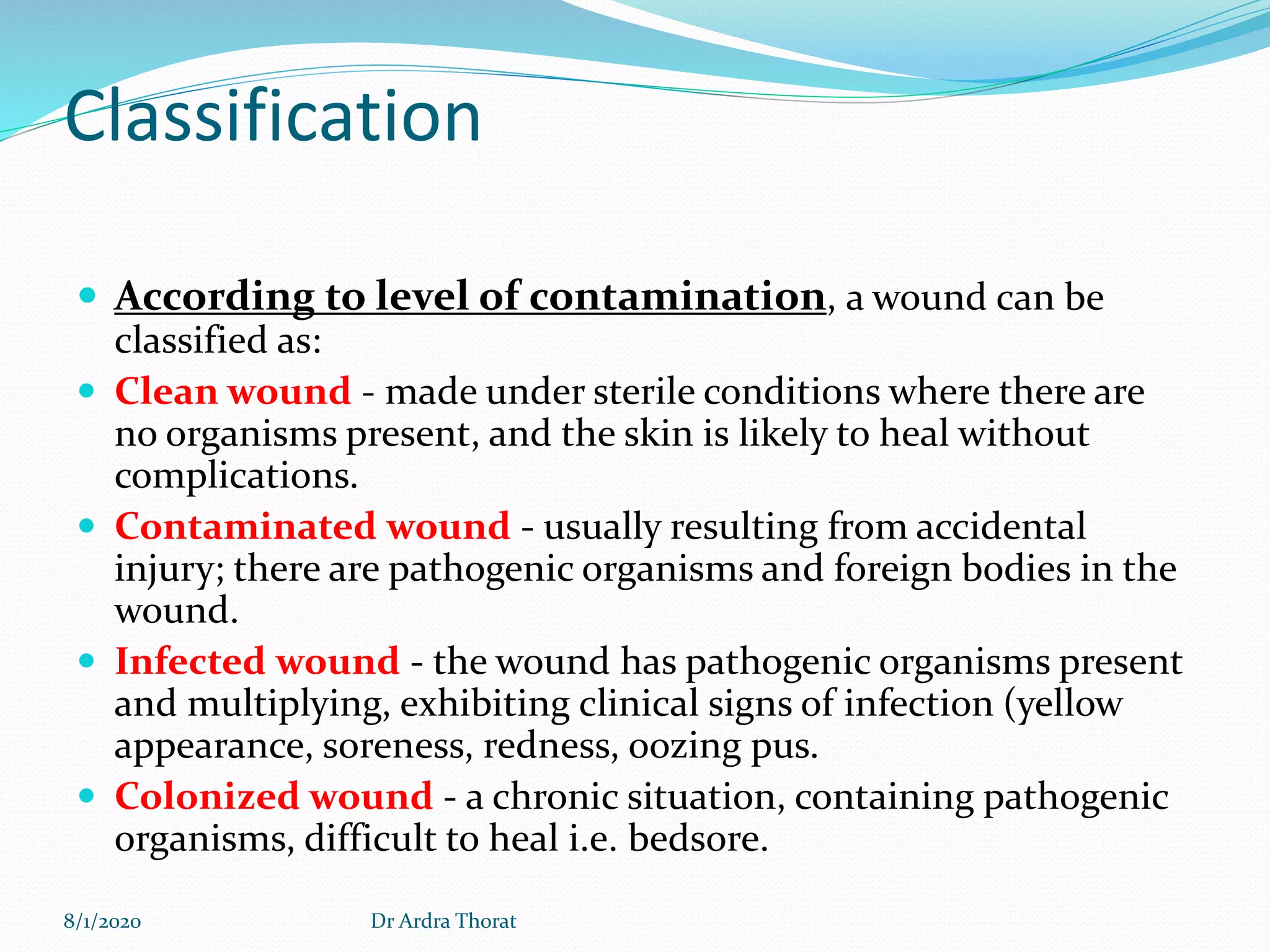 Types of wound | PPTX