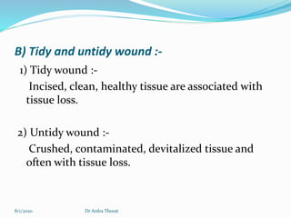 Types of wound | PPTX