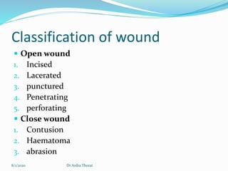 Types of wound | PPTX