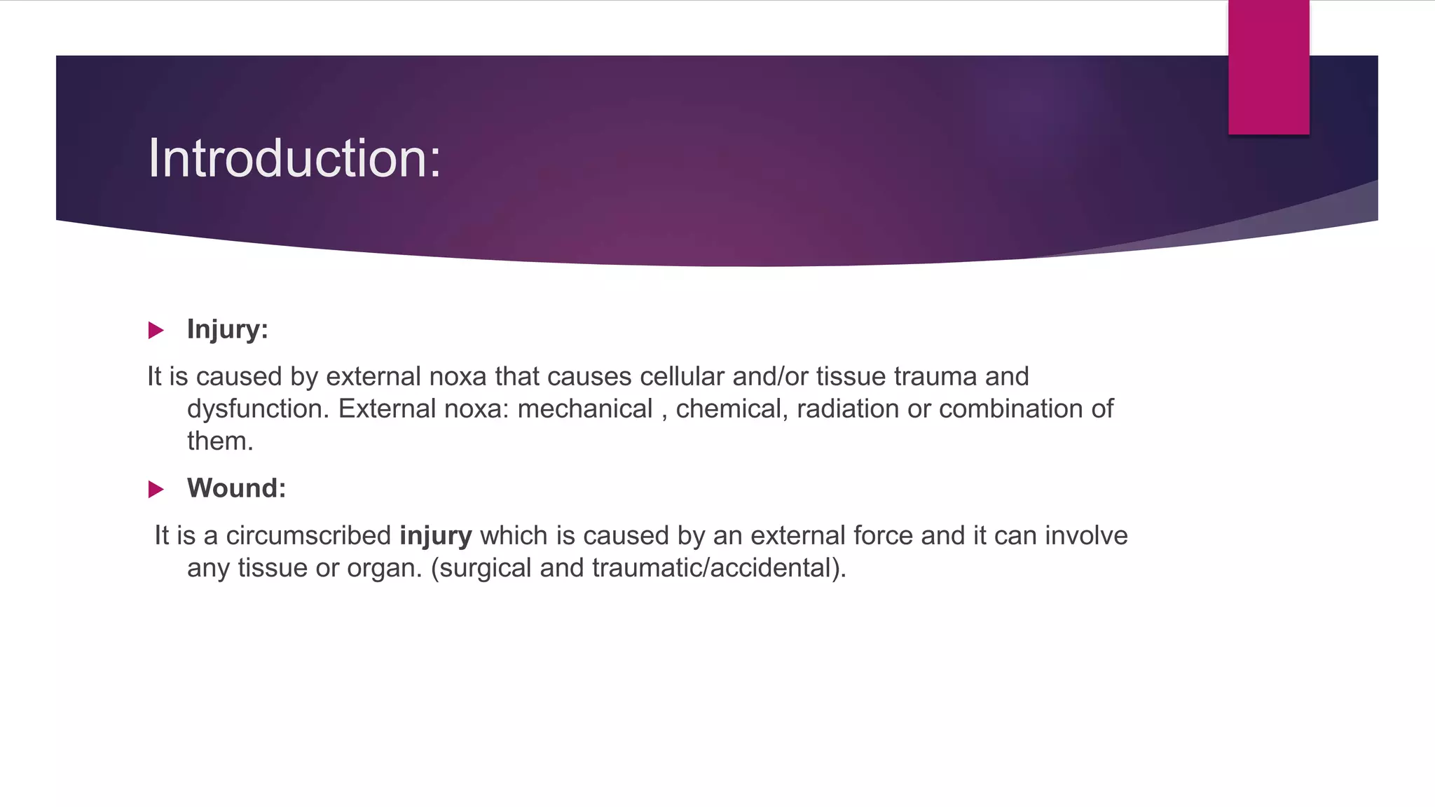 Types of wounds and management. | PPTX