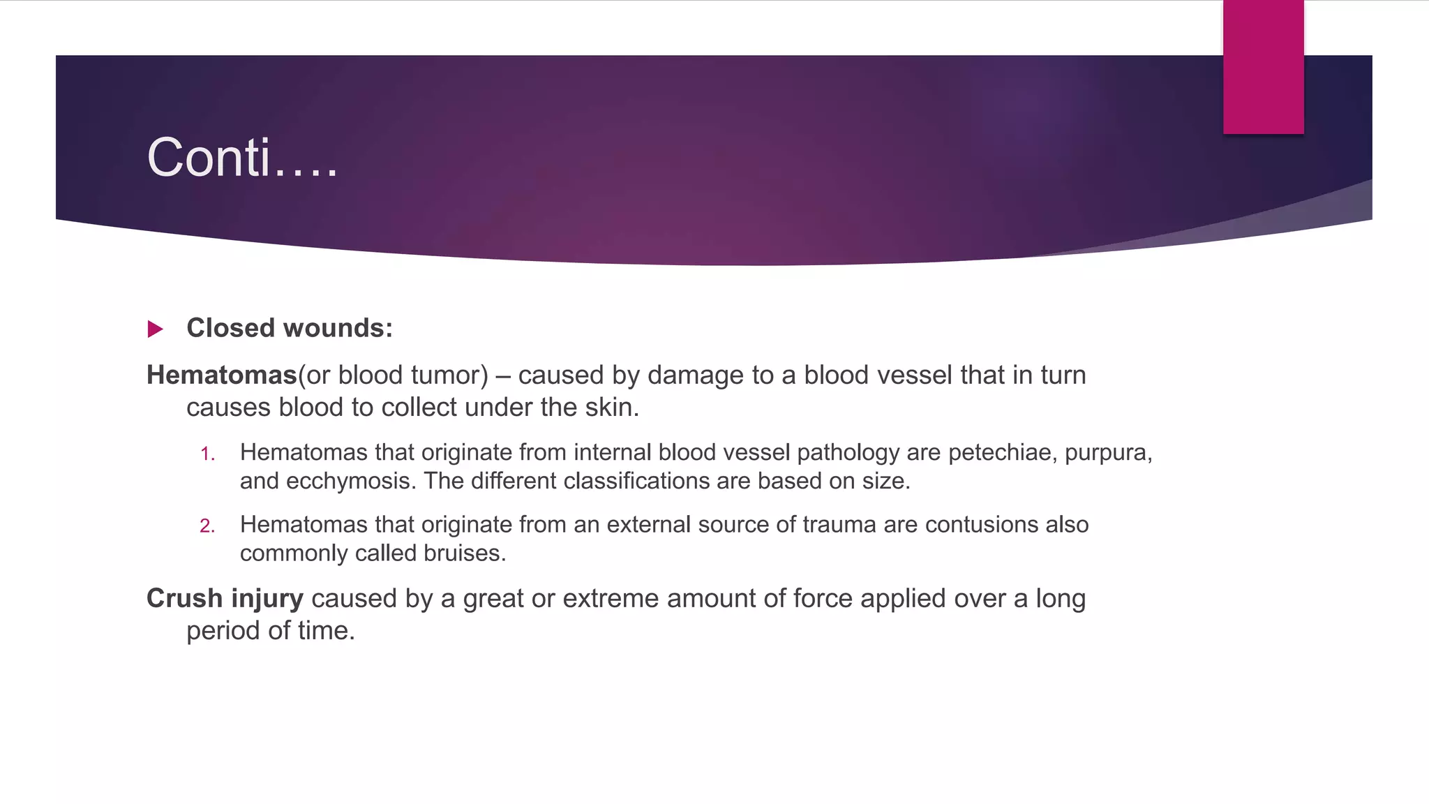 Types of wounds and management. | PPTX