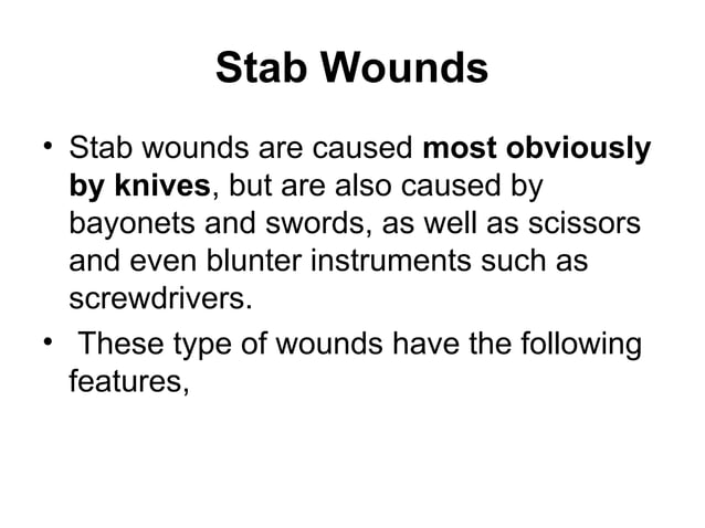 TYPES OF WOUNDS IN FORENSIC MEDICINE I-2.ppt