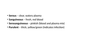 Types of Wound Drainage Which Aids in human health.pptx