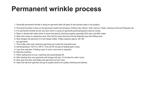 Types of Wrinkle Process in Fabric Factors Affecting Wrinkling on ...