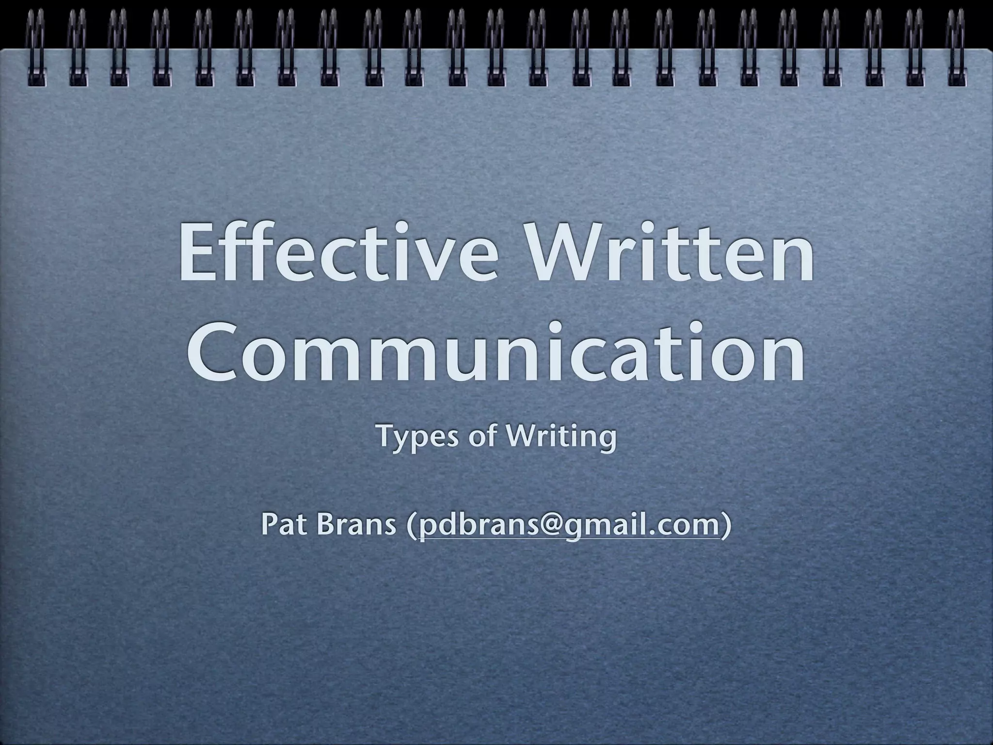 Types of writing | PPT