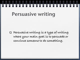 Types of writing | PDF