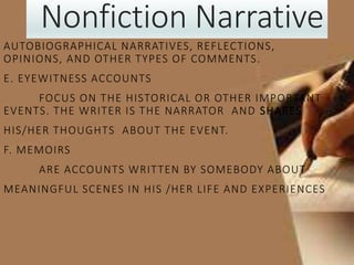 Types of writing | PPTX