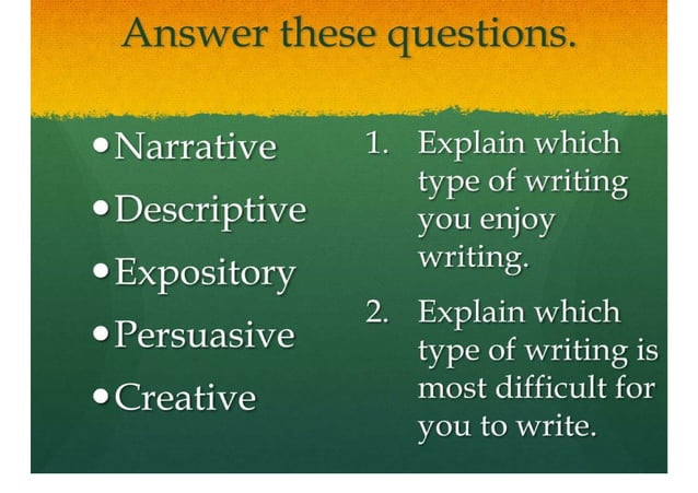 Types Of Writing | PDF