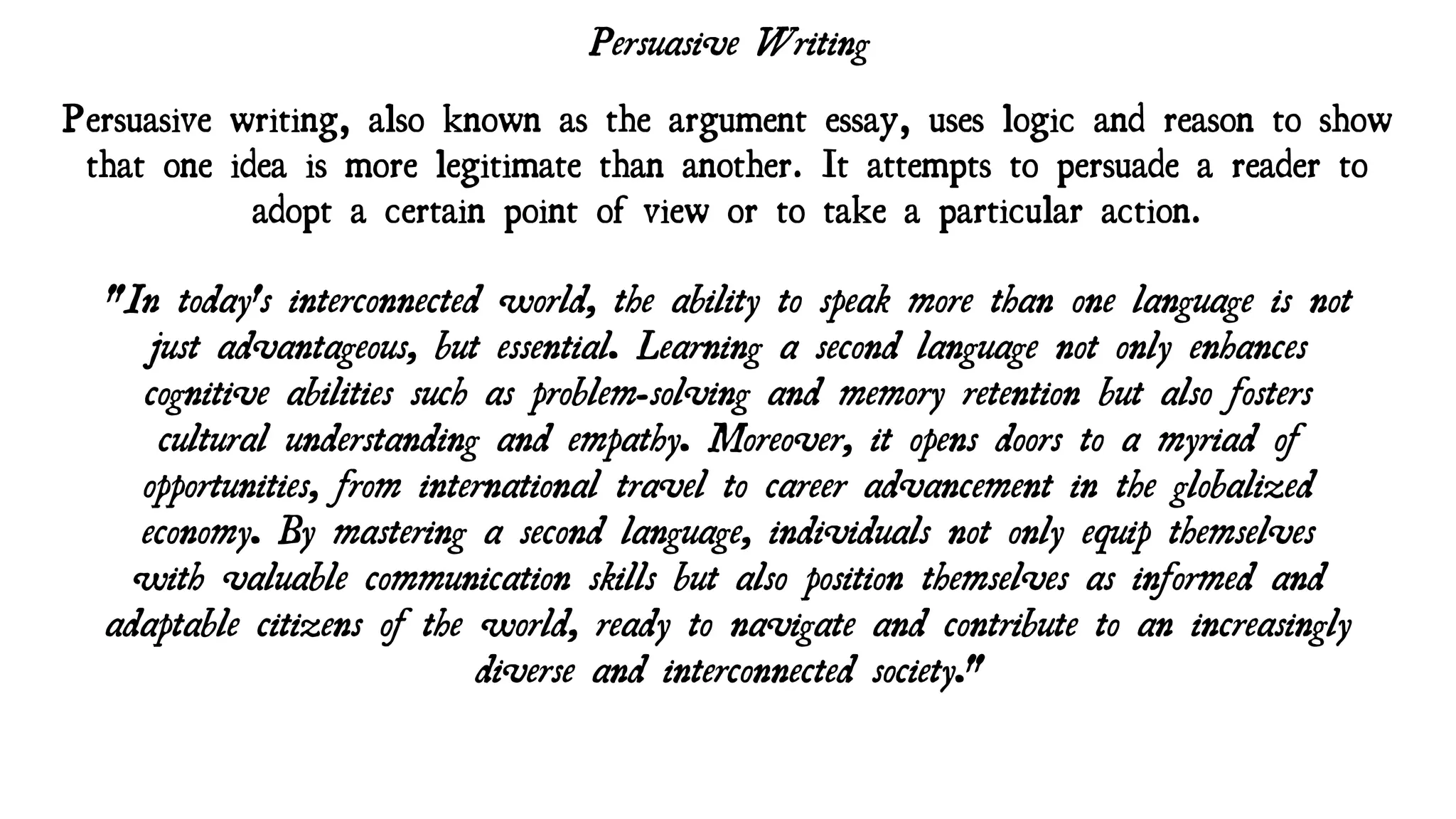 Types of Writing Styles Presentation in Black and White Scrapbook Cut ...