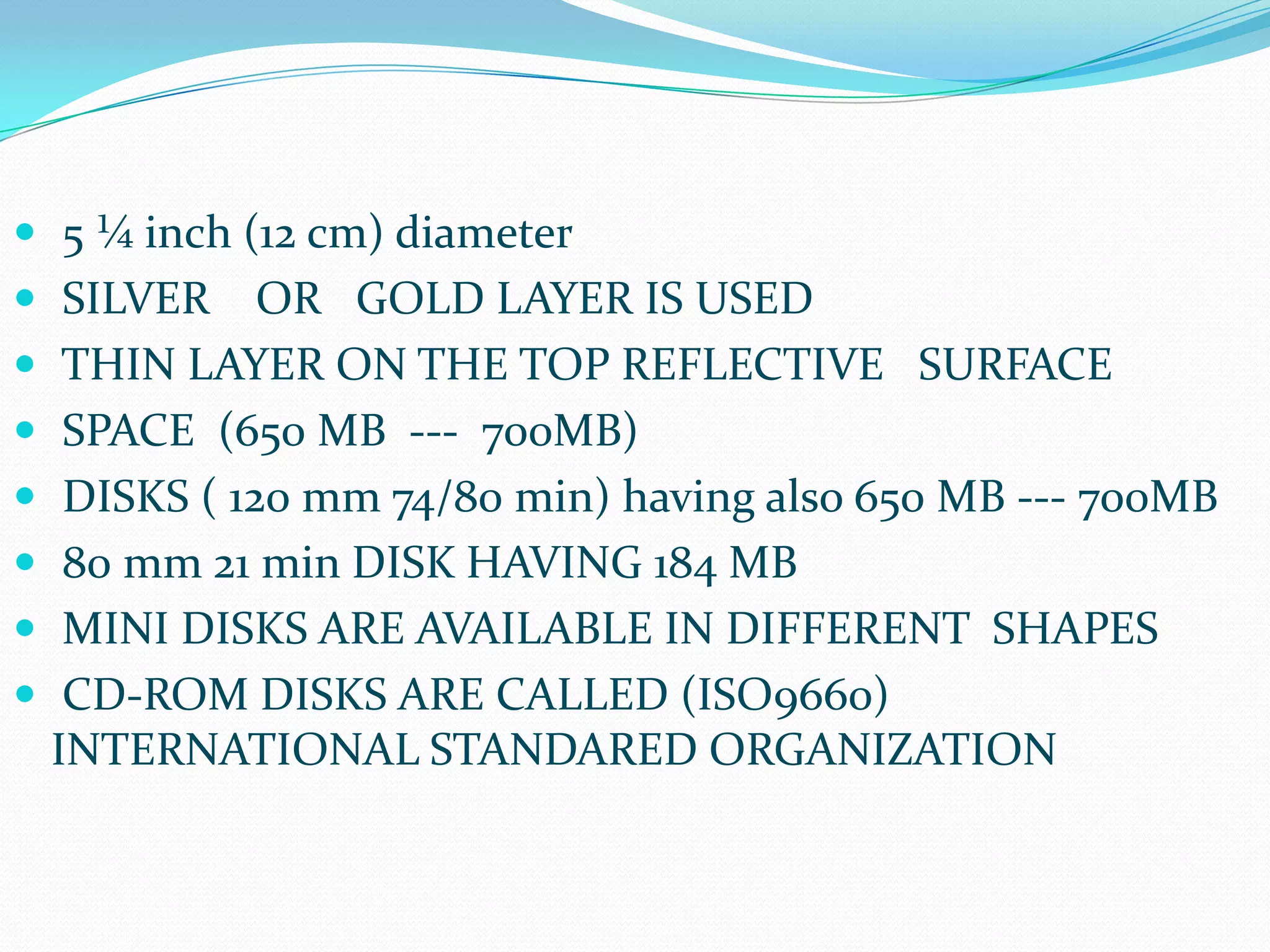 Types optical disks | PPT