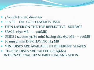 Types optical disks | PPT
