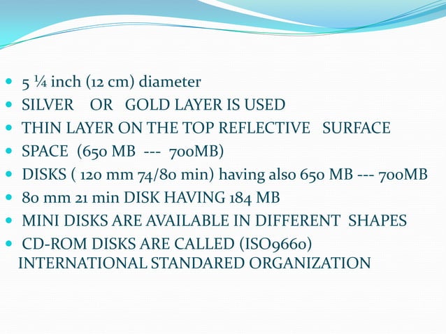Types optical disks | PPT