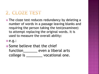 Types pf objectives tests | PPTX