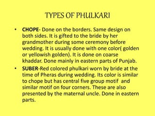Types phulkari | PPTX