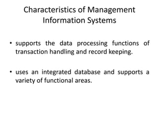 Types, purposes and applications of information systems | PPTX