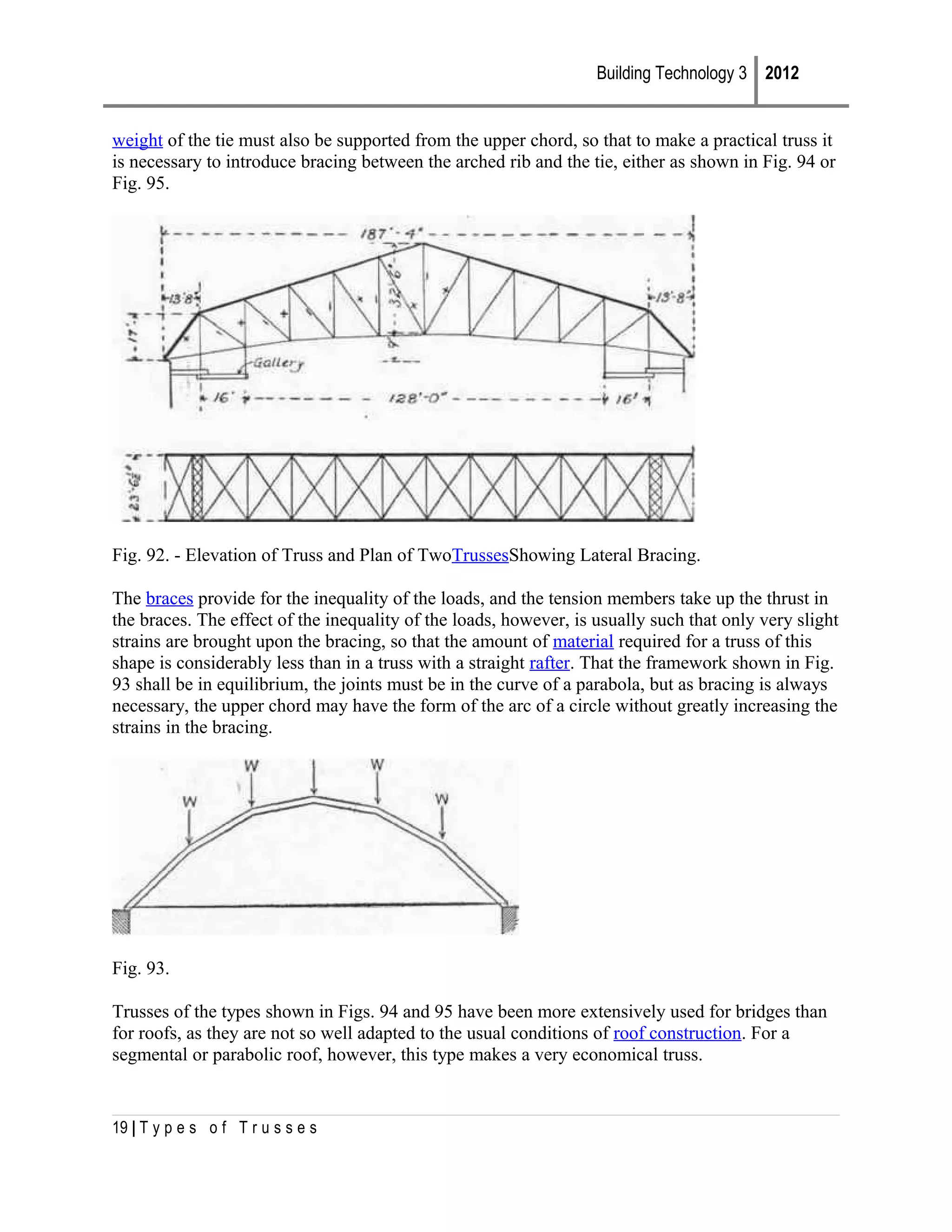 Types roof trusses | DOC