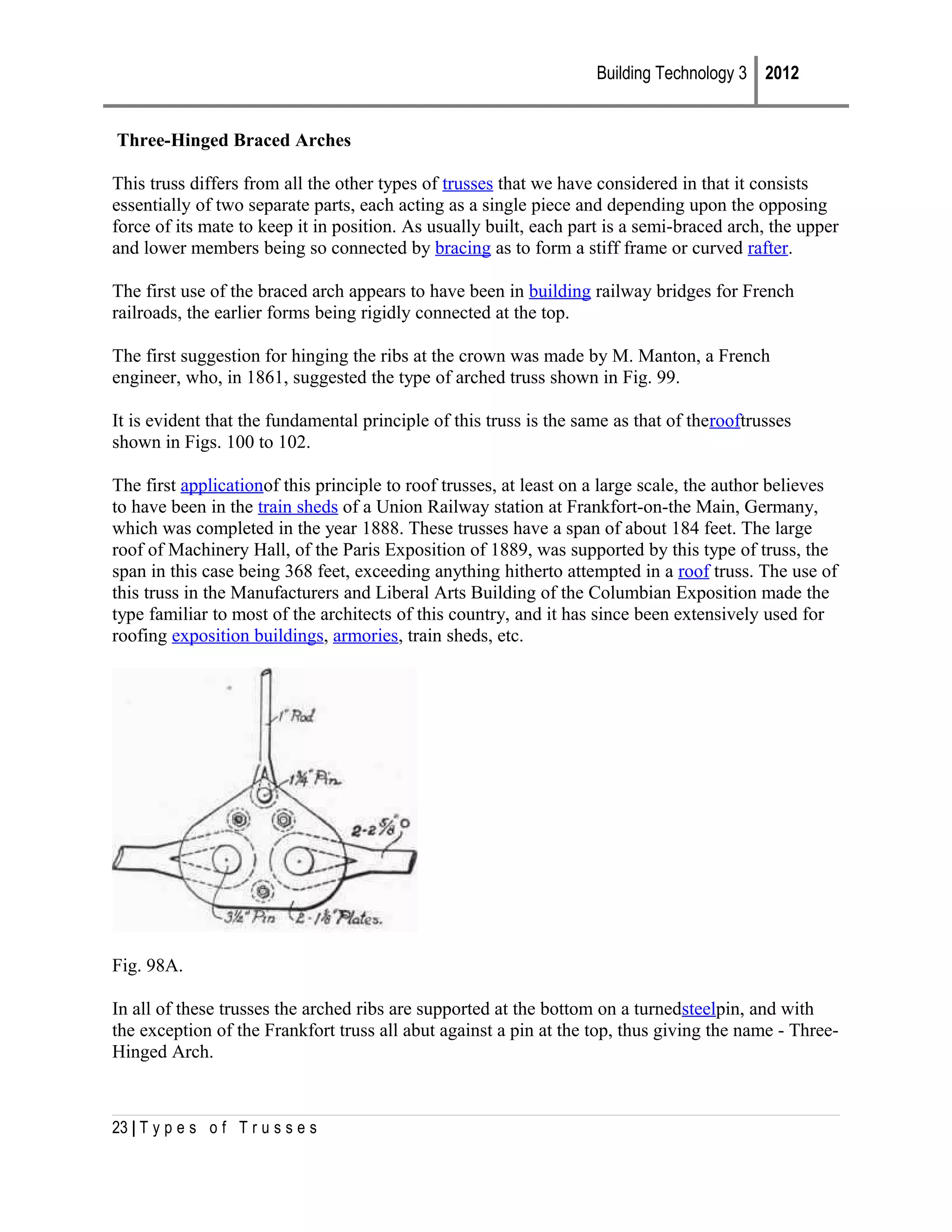 Types roof trusses | DOC