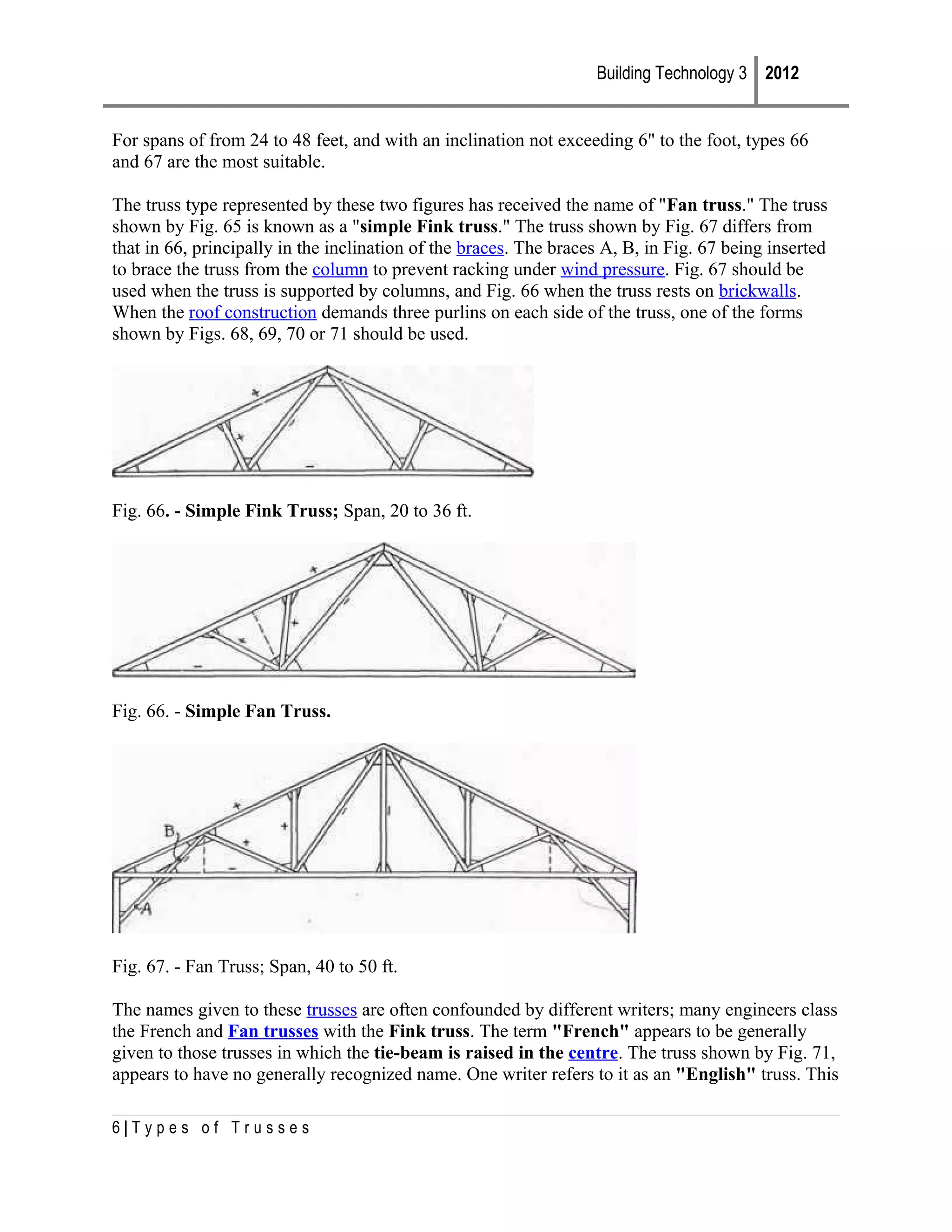 Types roof trusses | DOC