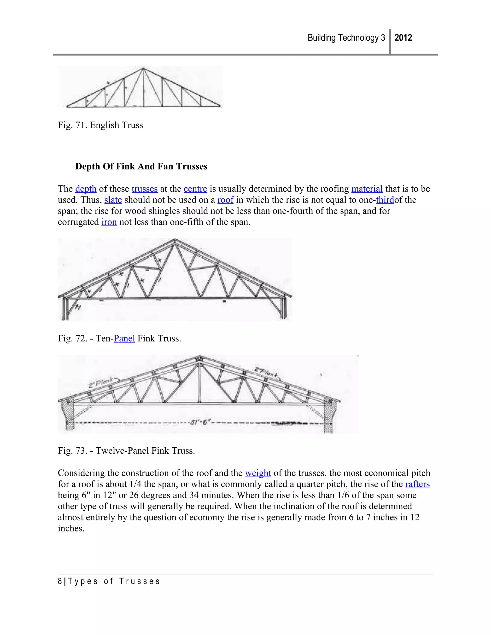 Types roof trusses | DOC