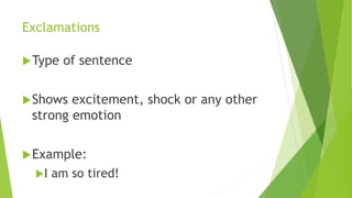 Types sentences | PPT