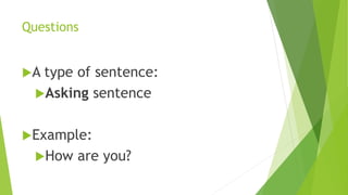 Types sentences | PPT