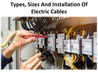 Kinds of security for electric cables | PPT