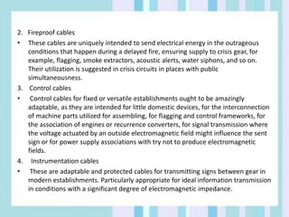 Kinds of security for electric cables | PPT