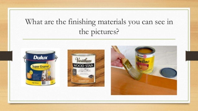 Types sources of innovative finishing materials