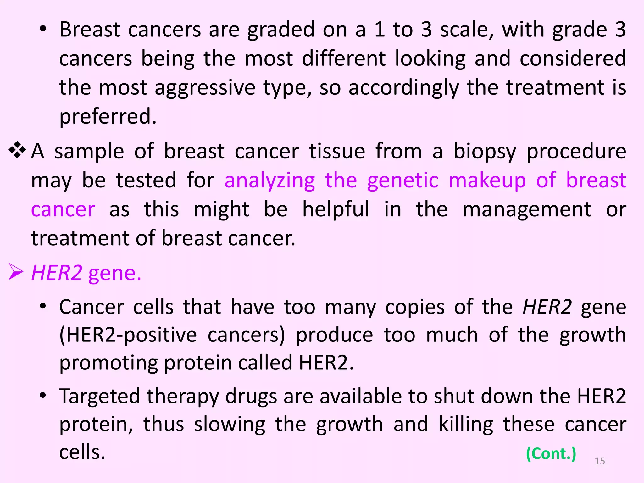 Types & Sub-types of Breast Cancer | PPTX