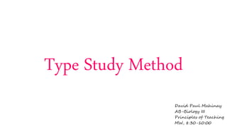 Type study method | PPTX