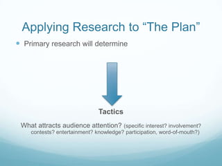 Types & Uses of PR Research | PPTX