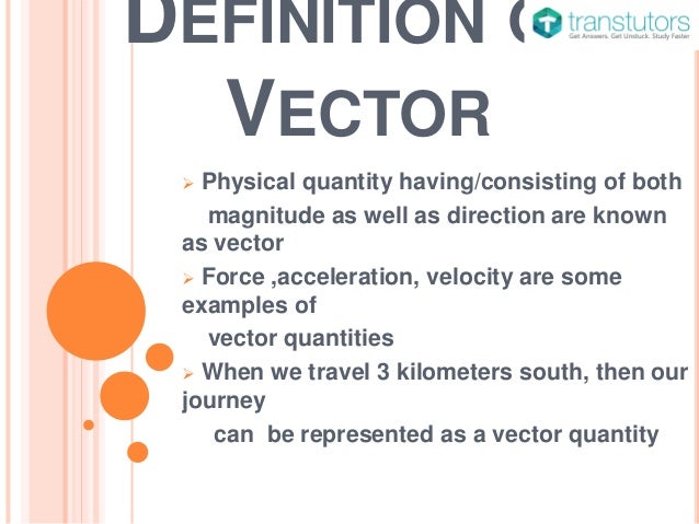 Types Vectors | Civil Engineering