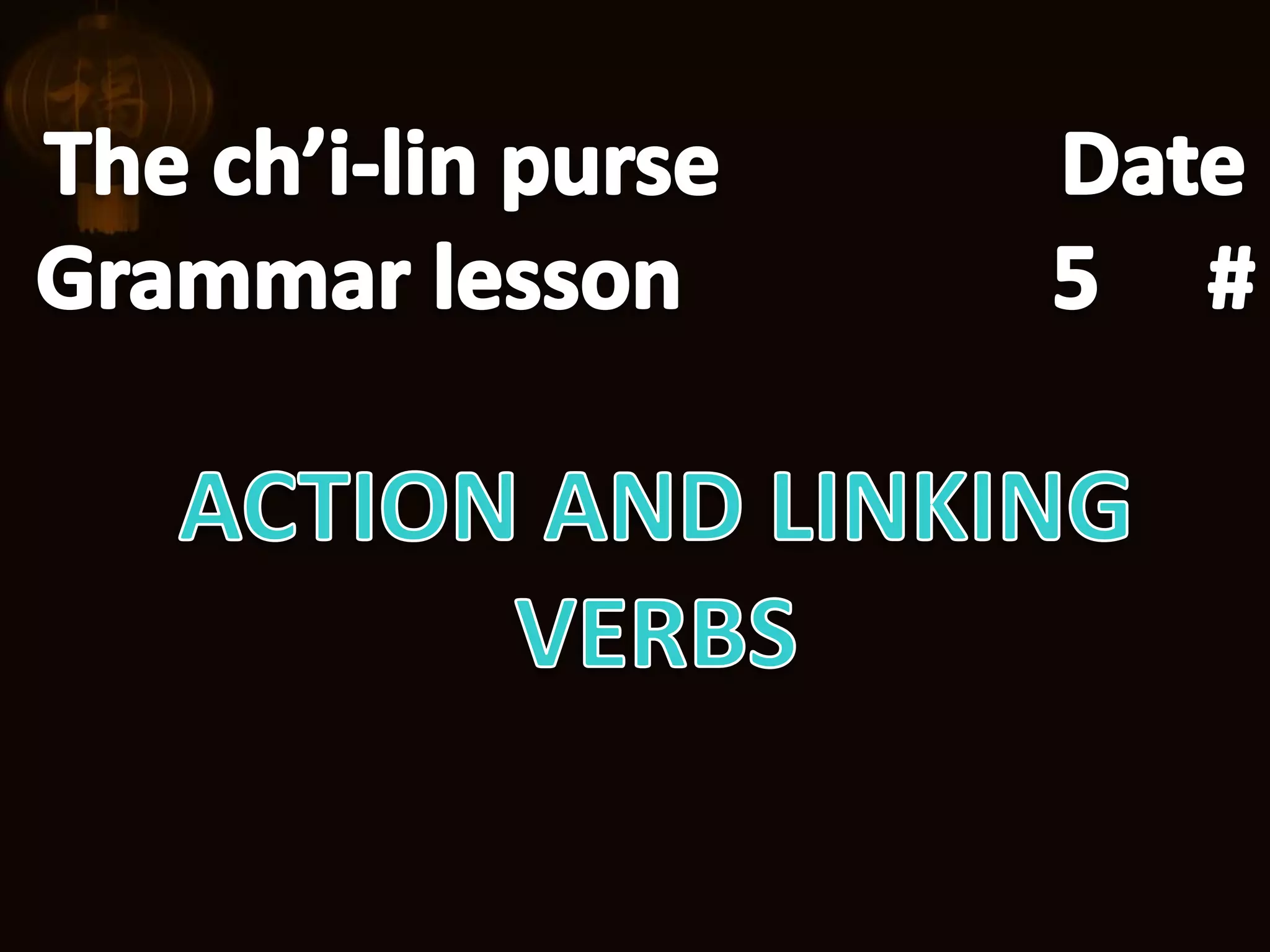 Types verbs grammar lesson | PPT