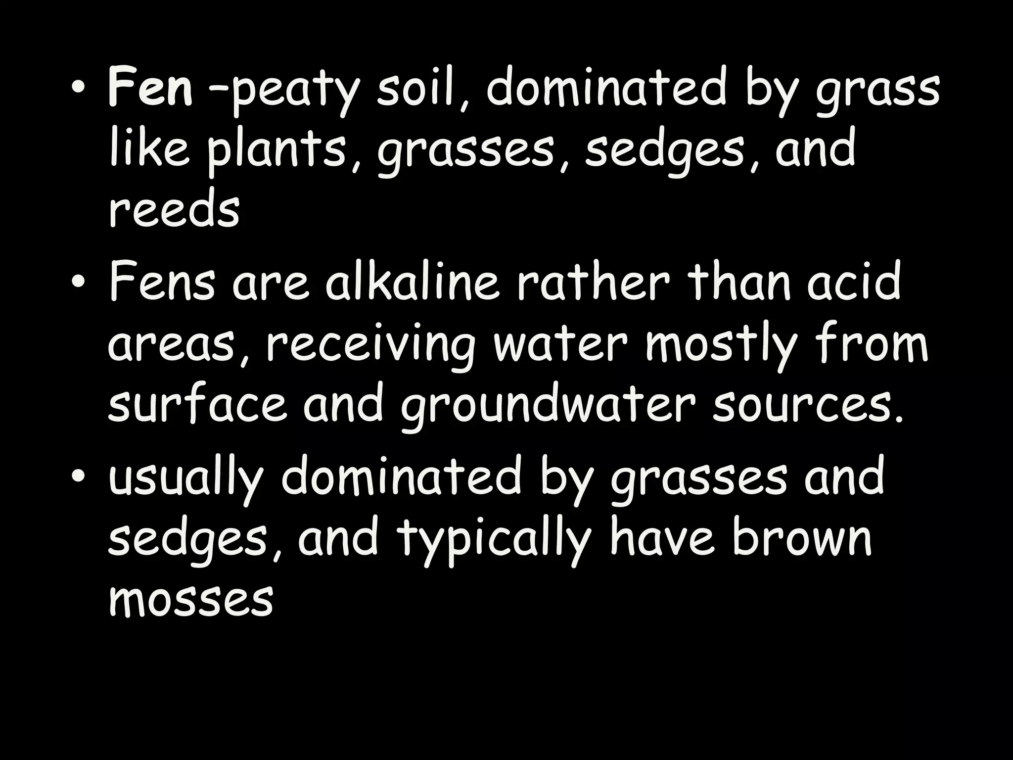 Types of wetlands and wetland formation | PPTX