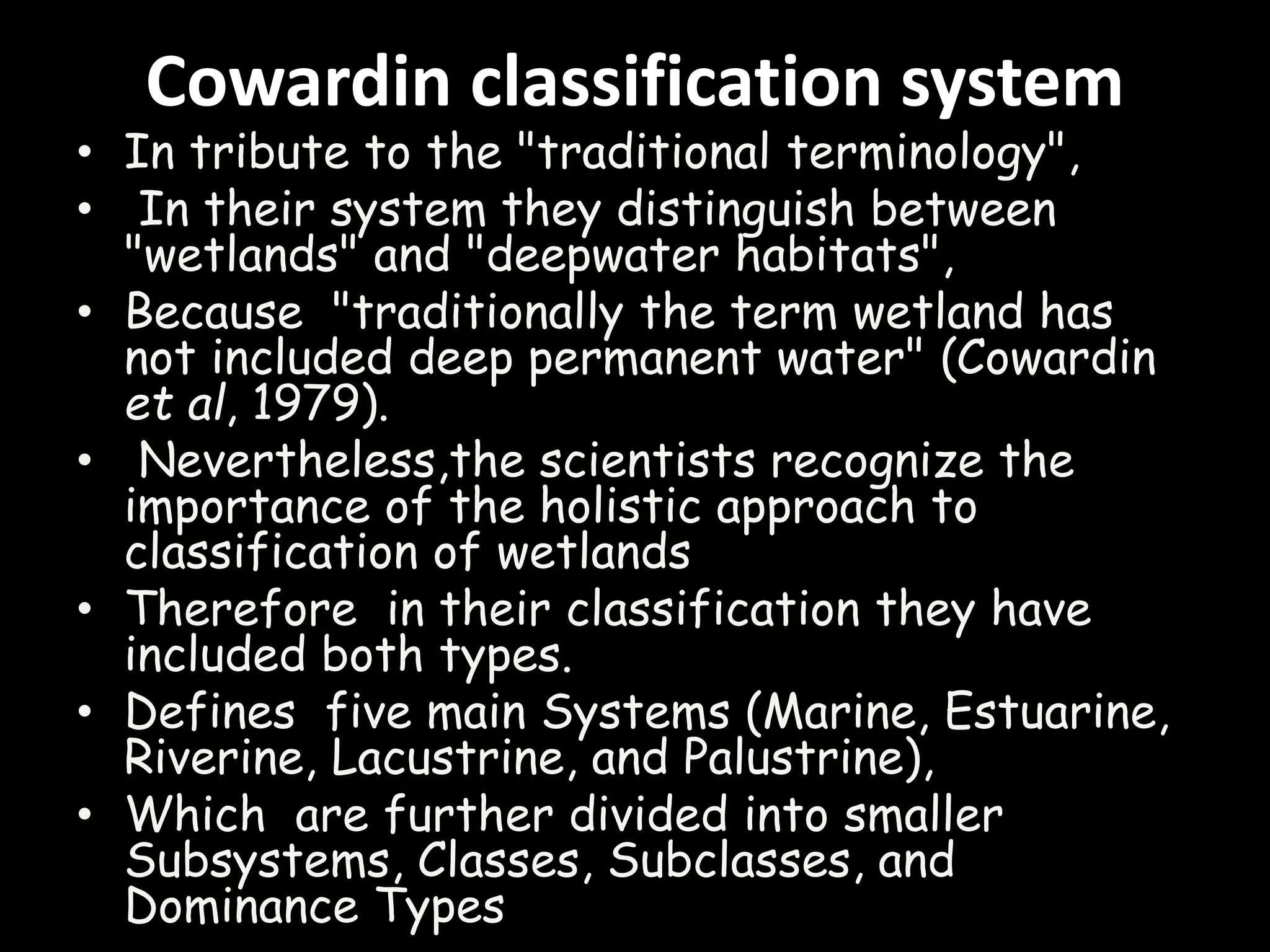 Types of wetlands and wetland formation | PPTX