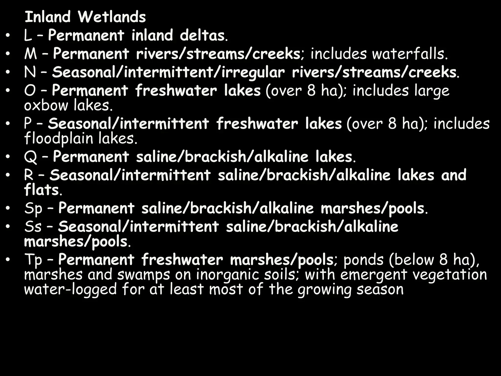 Types of wetlands and wetland formation | PPTX