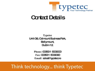 Typetec Ltd Presentation | PPT