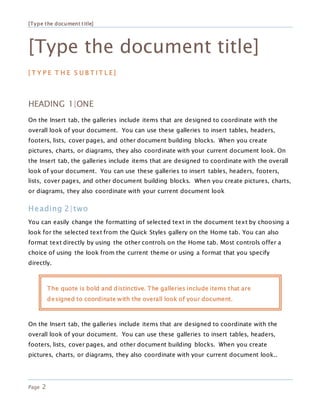 Type the docment title | DOCX
