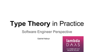 Type theory in practice | PDF