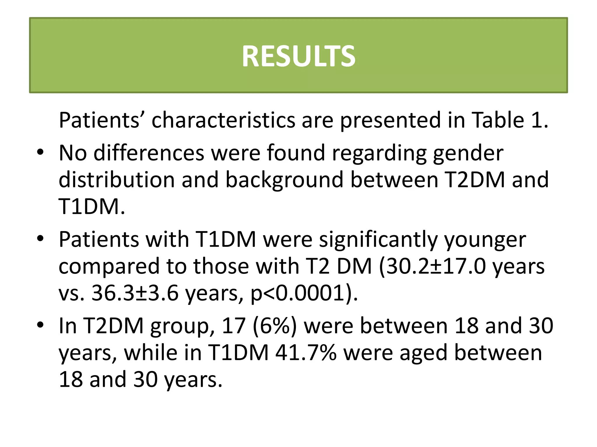 Type two and type one diabetes in the | PPTX