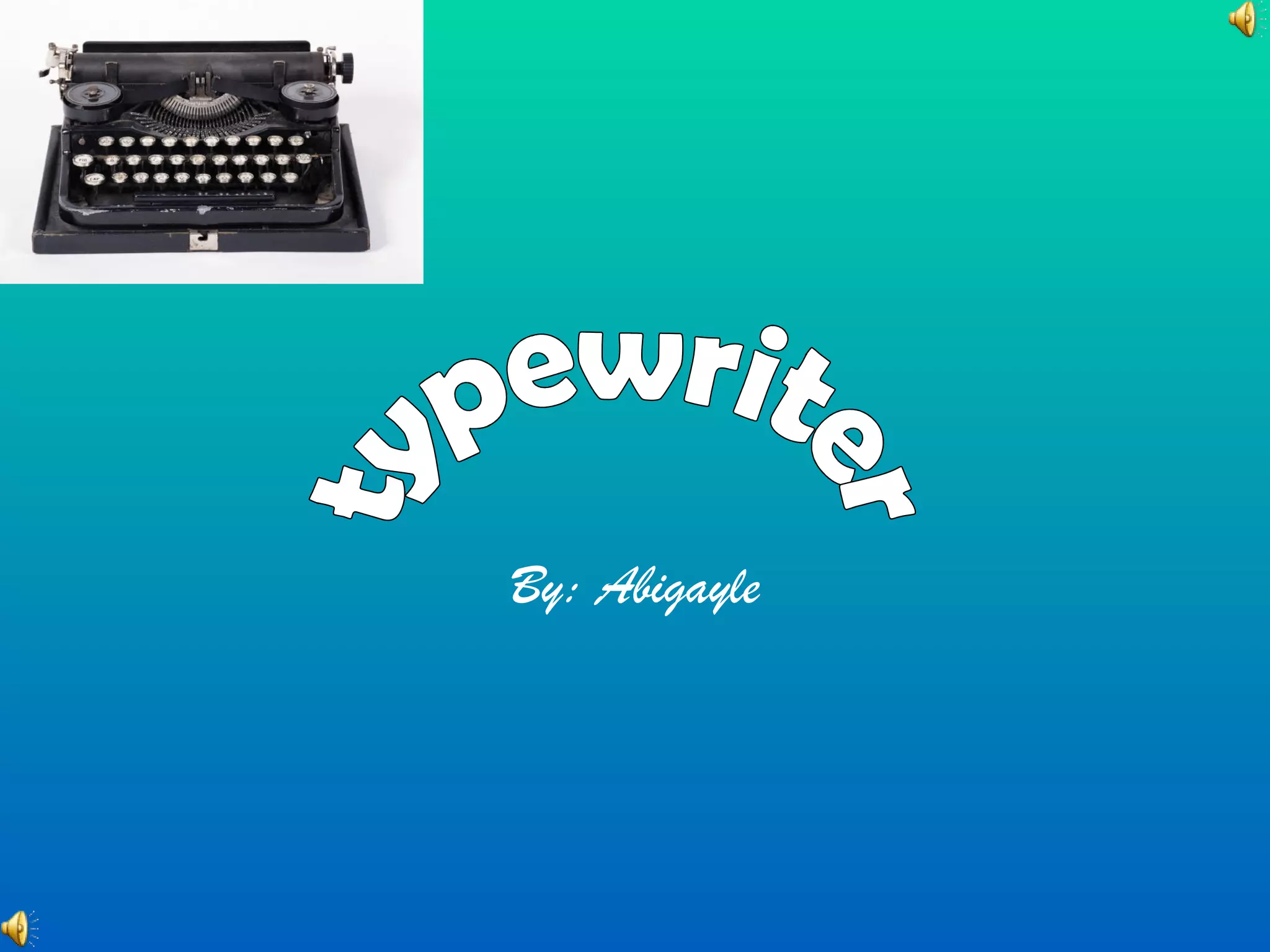 Typewriter | PPT | Technology & Computing